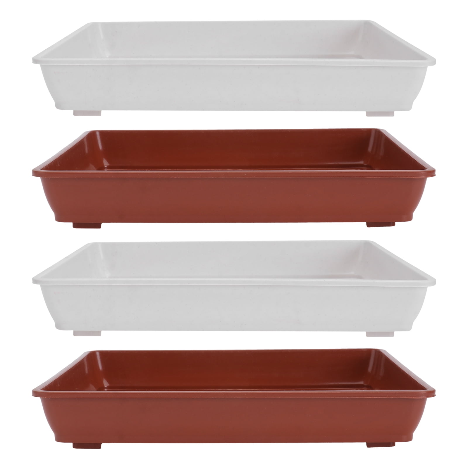 SWETRACE Square Plastic Trays for Plants with Soil Containment Function ...