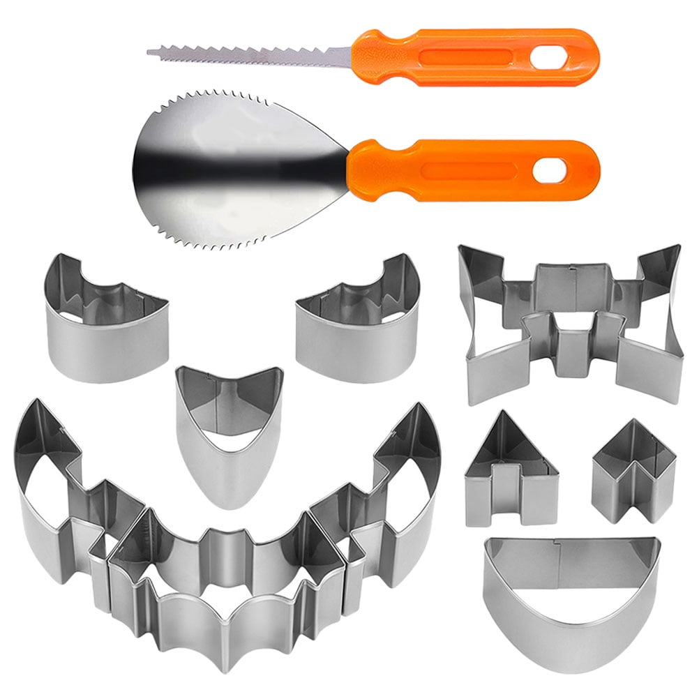 SWETRACE Templates 12Pcs Pumpkin Stencils Tools Various Shapes for ...
