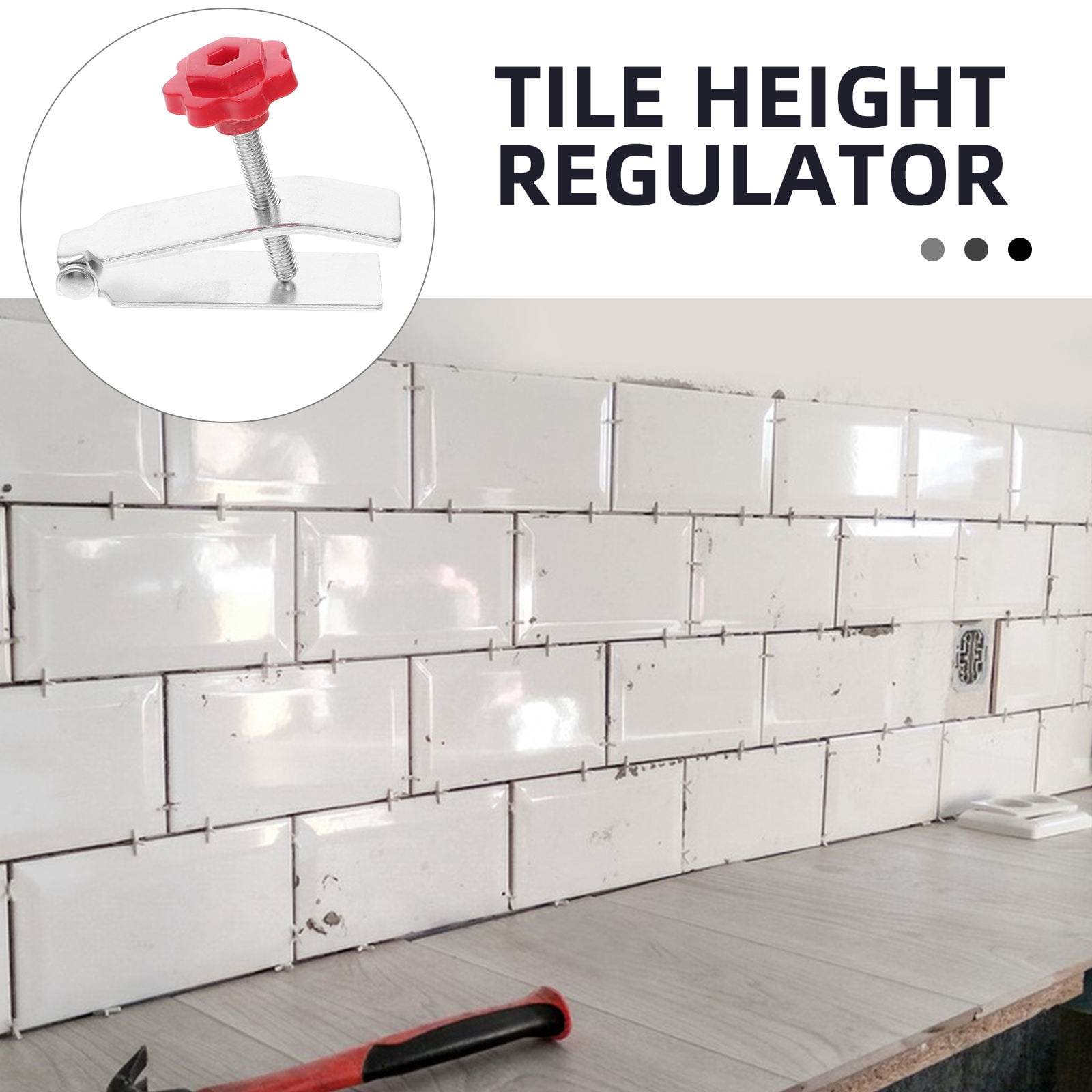 SWETRACE Tile Leveling System 2Pcs Adjustable Metal Regulator for Wall ...