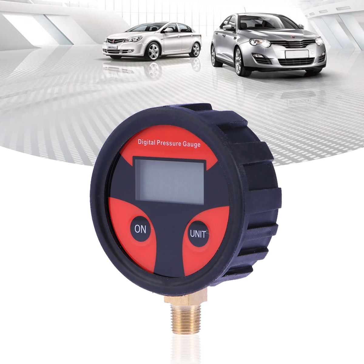 SWETRACE Car Air Pressure Gauge Digital Technology 1Set 2.3x0.9x0.9in ...