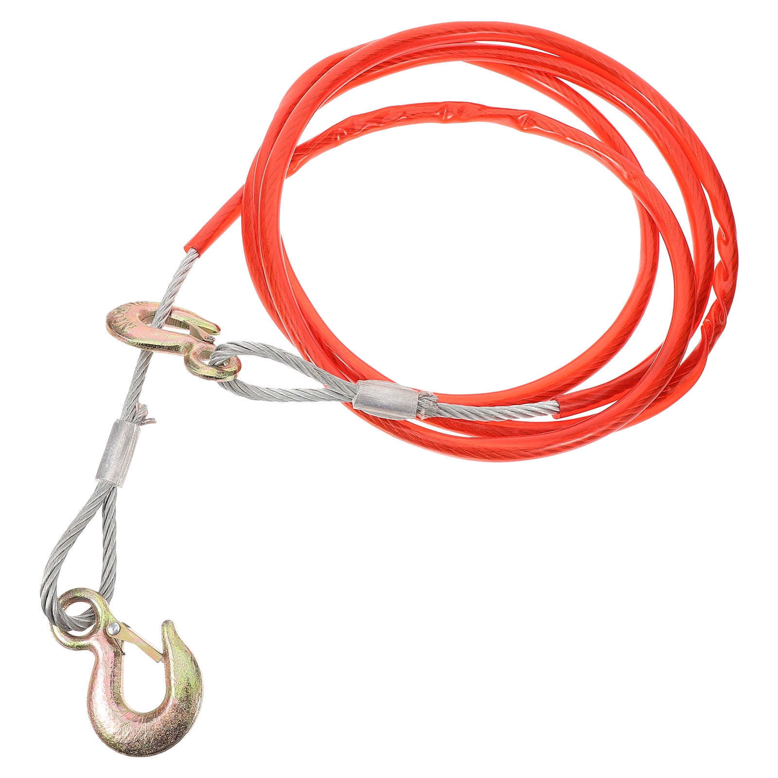 SWETRACE Tow Rope with Hooks 1Pcs Red White for Off Road Enthusiasts ...