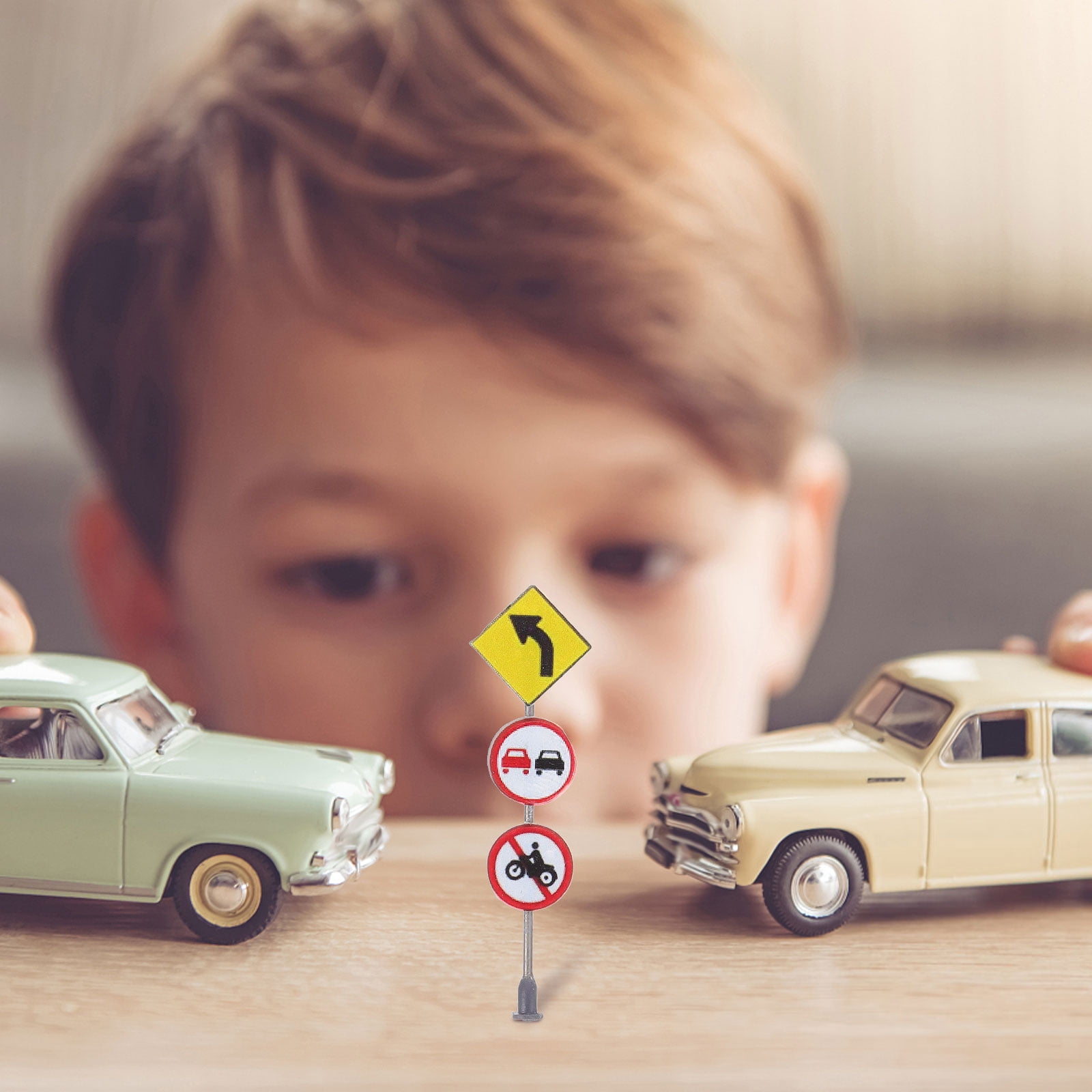 SWETRACE Traffic Signs Model Set Road Signs Toys Safety Rules Education ...