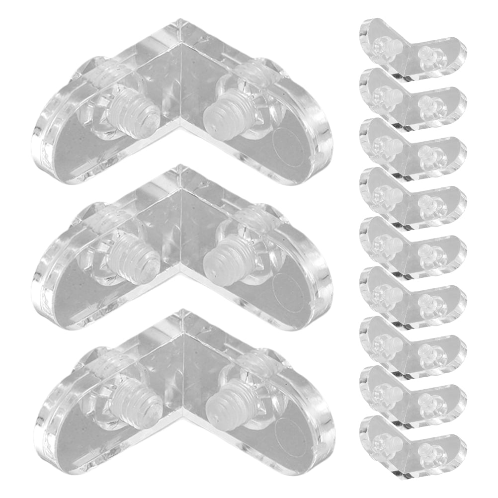 SWETRACE Transparent Acrylic Corner Brackets 12 Sets for Reinforcement ...