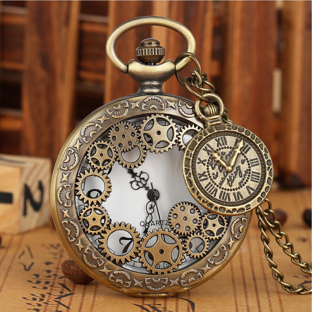 SWETRACE Vintage Hanging Pocket Watch With Classic Roman Dial Retro ...