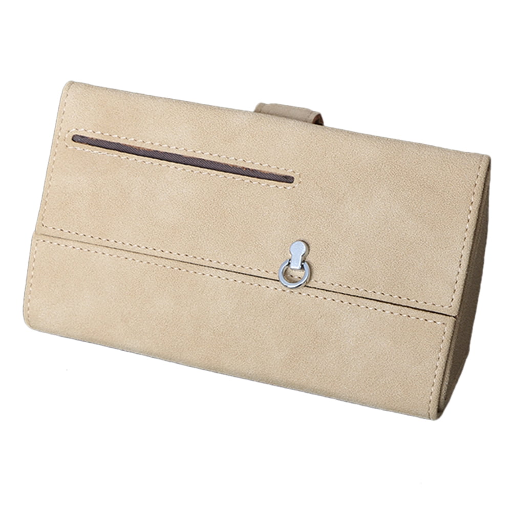 SWETRACE Visor Organizer 1Pack Beige Suede for Car and Truck Sunshade ...