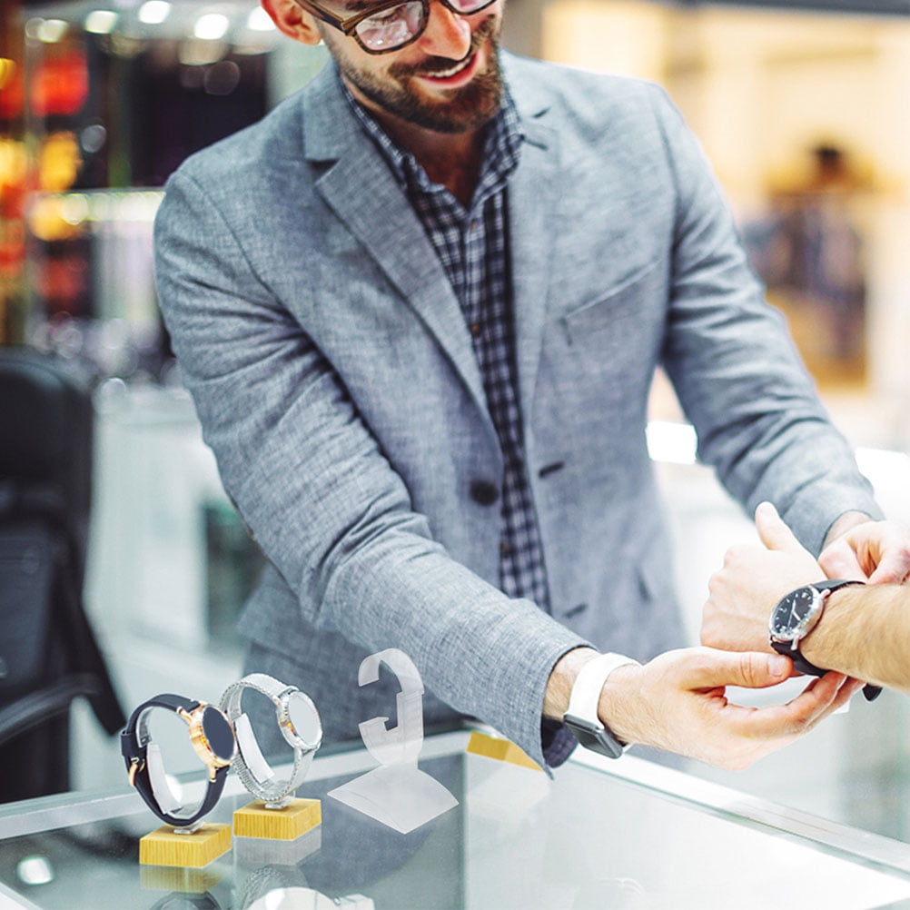 SWETRACE Watch Display Stand Acrylic 4Set 3.9Inch - Walmart.com