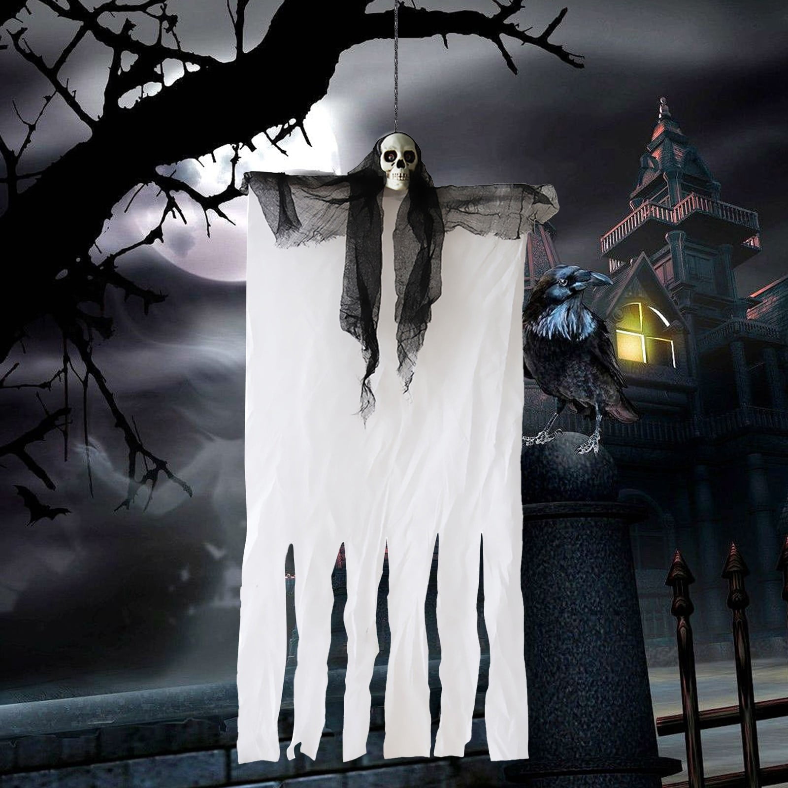 SWFSZGL Pack Hanging Halloween Skeleton Decorations Grim Reapers for ...