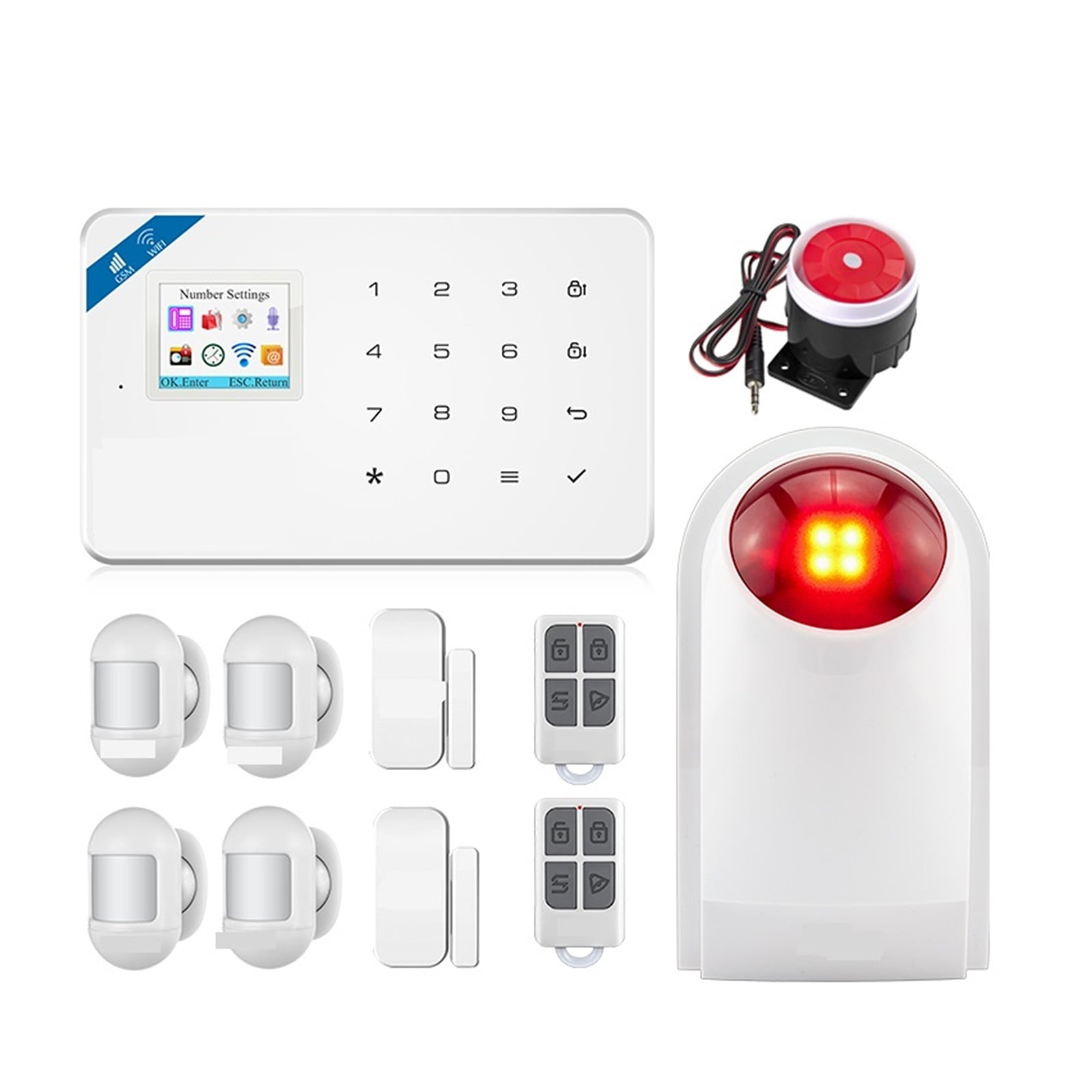SWIFI GSM Ecurity Alarm System Smart Tuya Work For Home Security ...