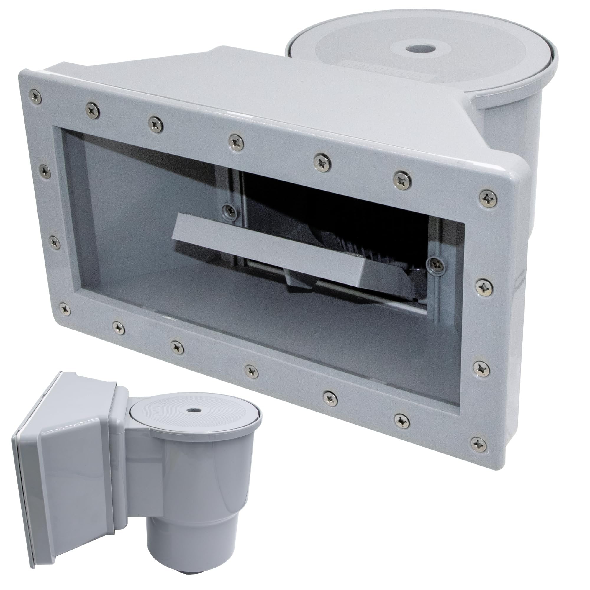 SWIMLINE HYDROTOOLS GREY Standard Wide Mouth Above Ground Pool Skimmer ...