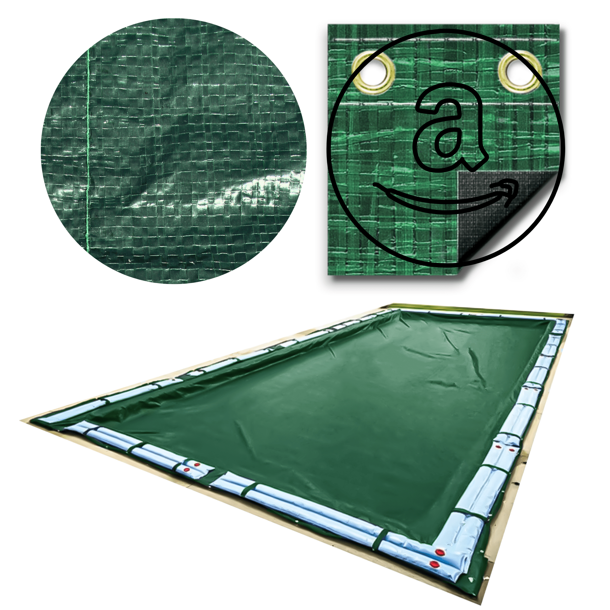 SWIMLINE HYDROTOOLS Ripstopper Heavy Duty Pool Cover For Above Ground ...