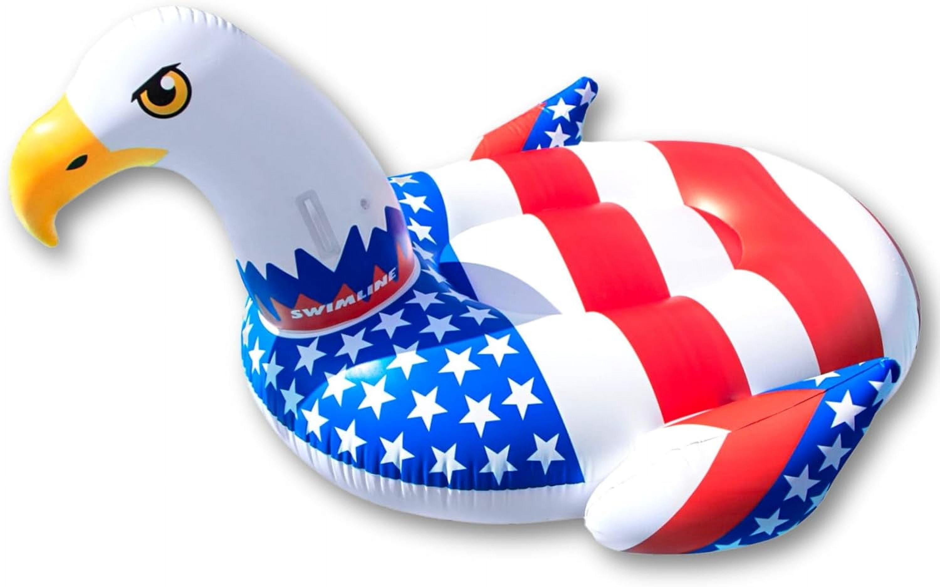 SWIMLINE ORIGINAL Giant Inflatable Swan Pool Float Floatie Ride-On ...