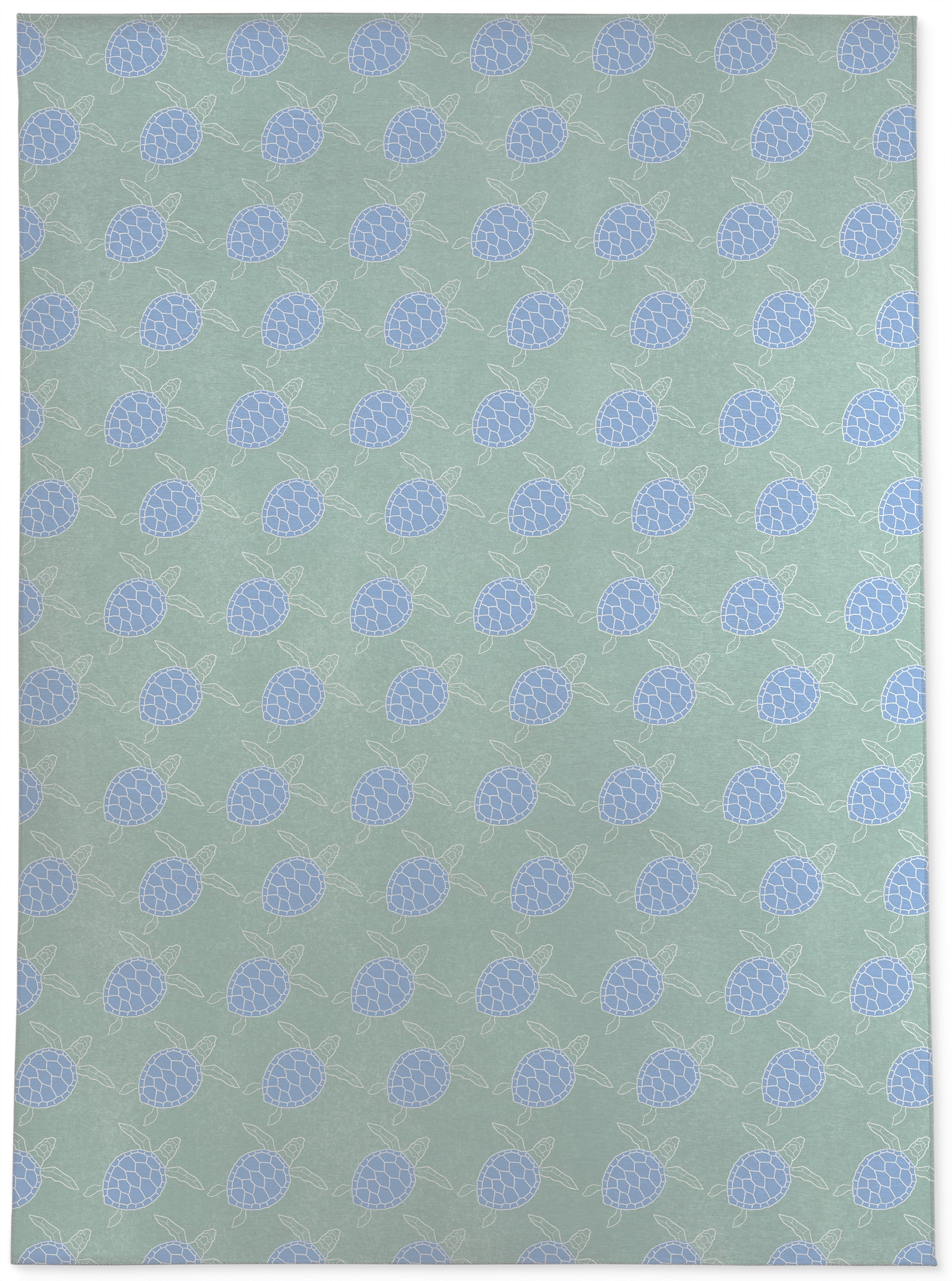 SWIMMING TURTLES MINT Office Mat By Kavka Designs - Walmart.com