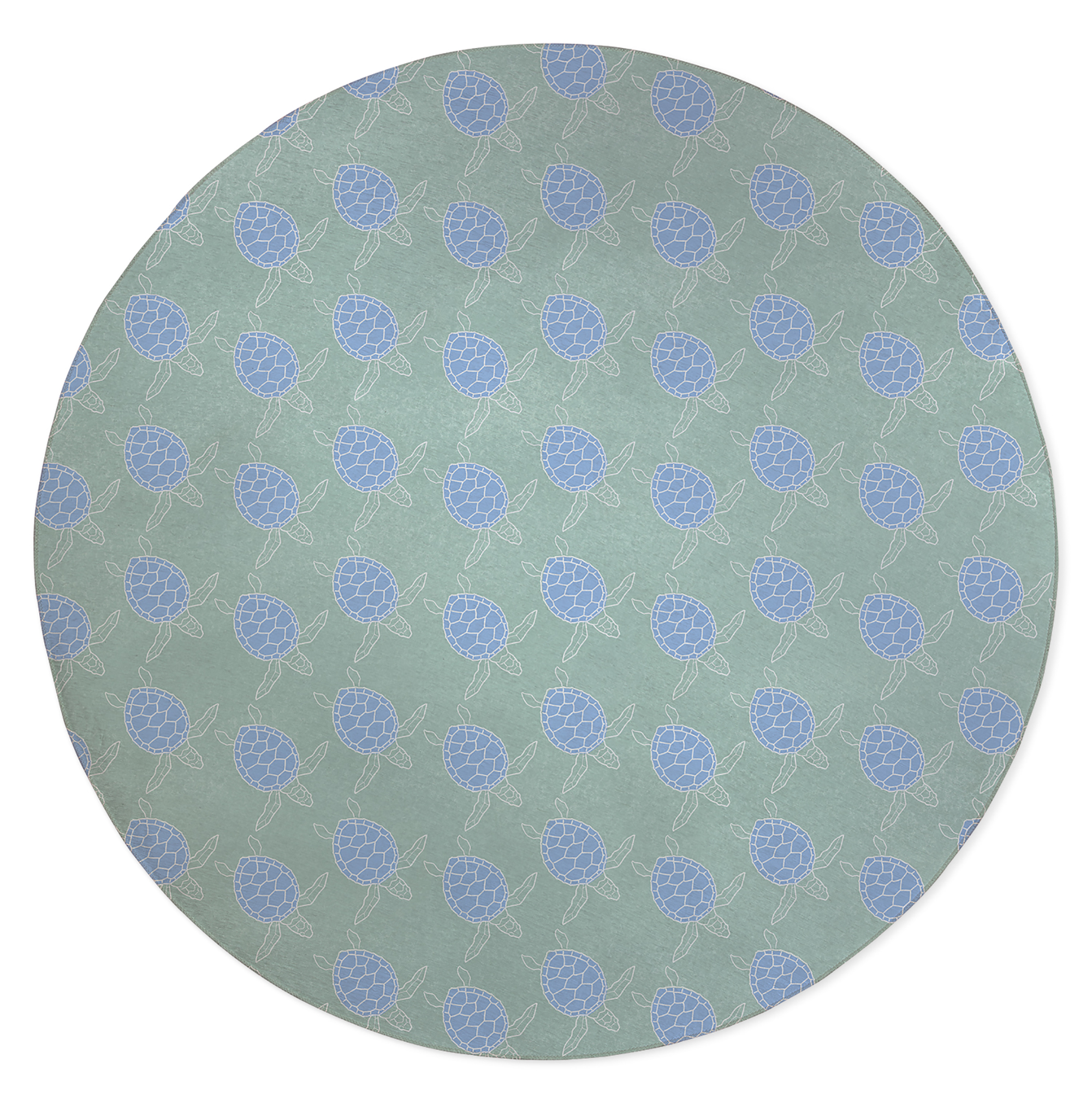 SWIMMING TURTLES MINT Office Mat By Kavka Designs - Walmart.com
