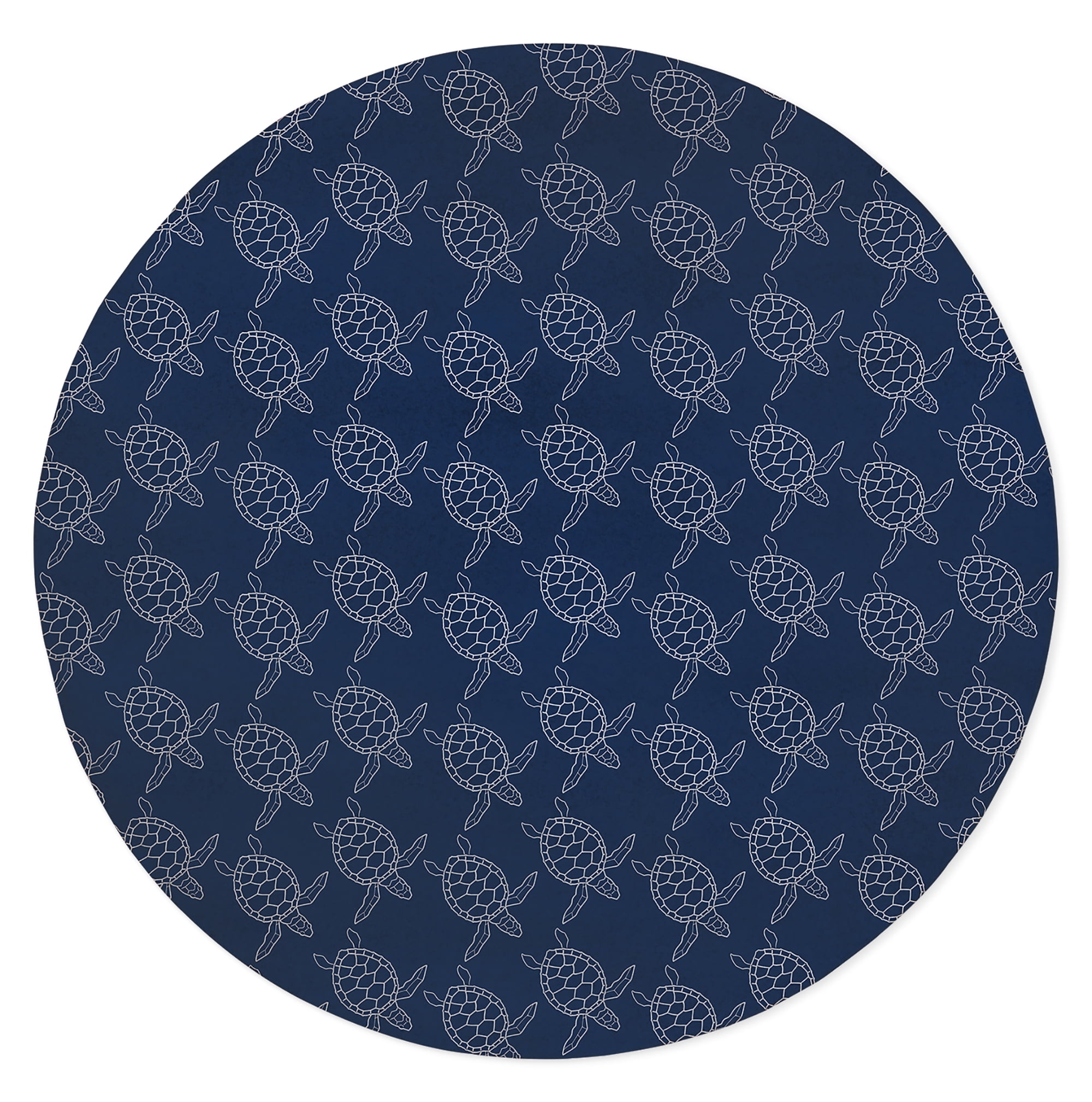 SWIMMING TURTLES NAVY Area Rug By Kavka Designs - Walmart.com