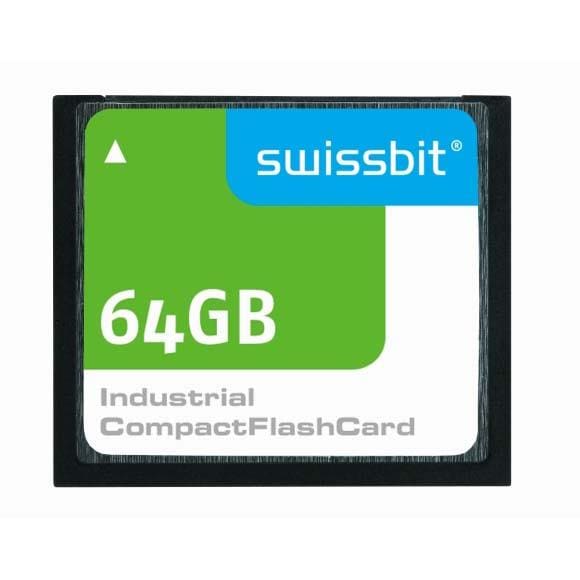 SWISSBIT SFCF064GH1AF4TO-I-LT-51P-STD, Memory Cards 64GB Compact Flash ...