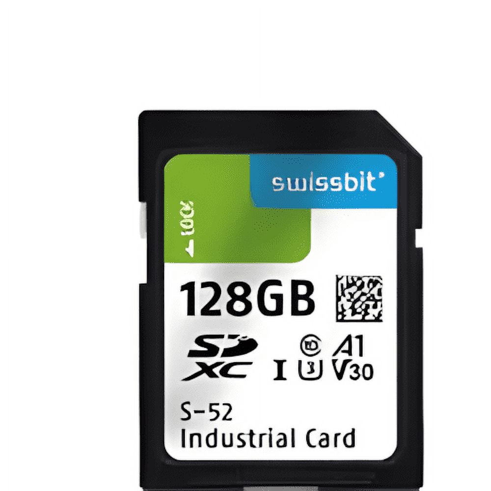 SWISSBIT SFSD128GL2AM1TO-I-7G-2A1-STD, Memory Cards Industrial SD Card, S-52, 128 GB, 3D TLC ...