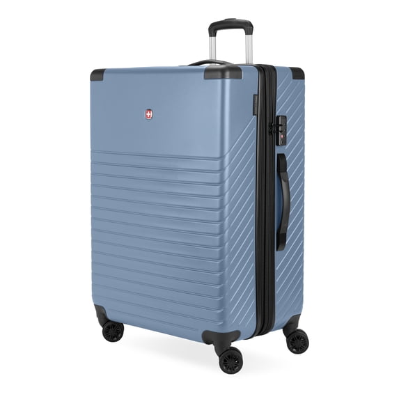 SWISSGEAR Edge Hardside Large Checked Spinner, Slate Blue - Walmart.com