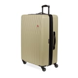 SWISSGEAR, Large Checked Spinner Luggage, 30.5 x 21.6 x 11.4 in, Sand ...