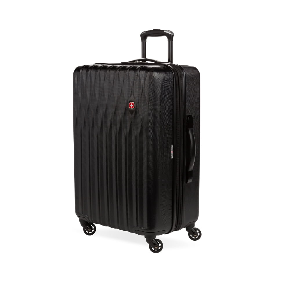 SWISSGEAR, Wave Hardside Expandable Medium Checked Luggage, 27", Black ...