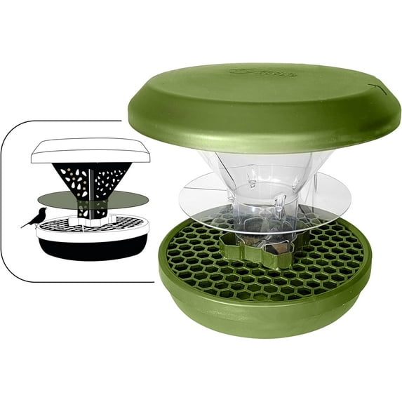 SWISSINNO Big Bird Blocker Ring, Transparent, Prevent Pigeons, Crows ...