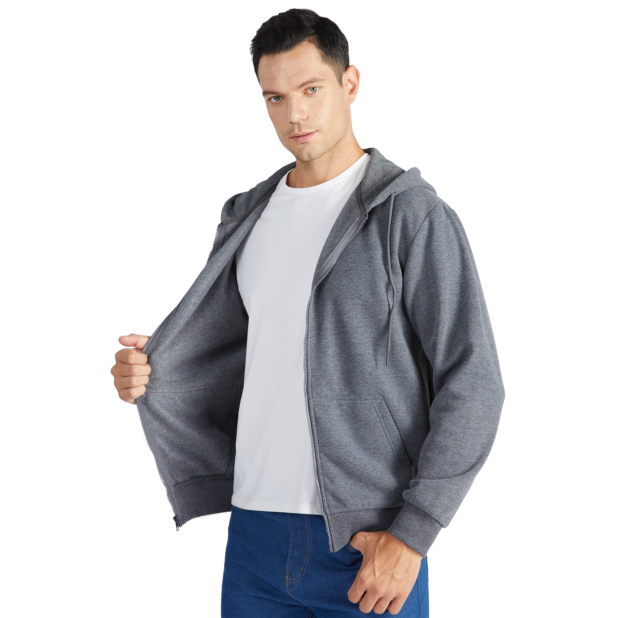 SWISSWELL Lightweight Hoodie for Men Slim fit Jacket for Men Hooded ...