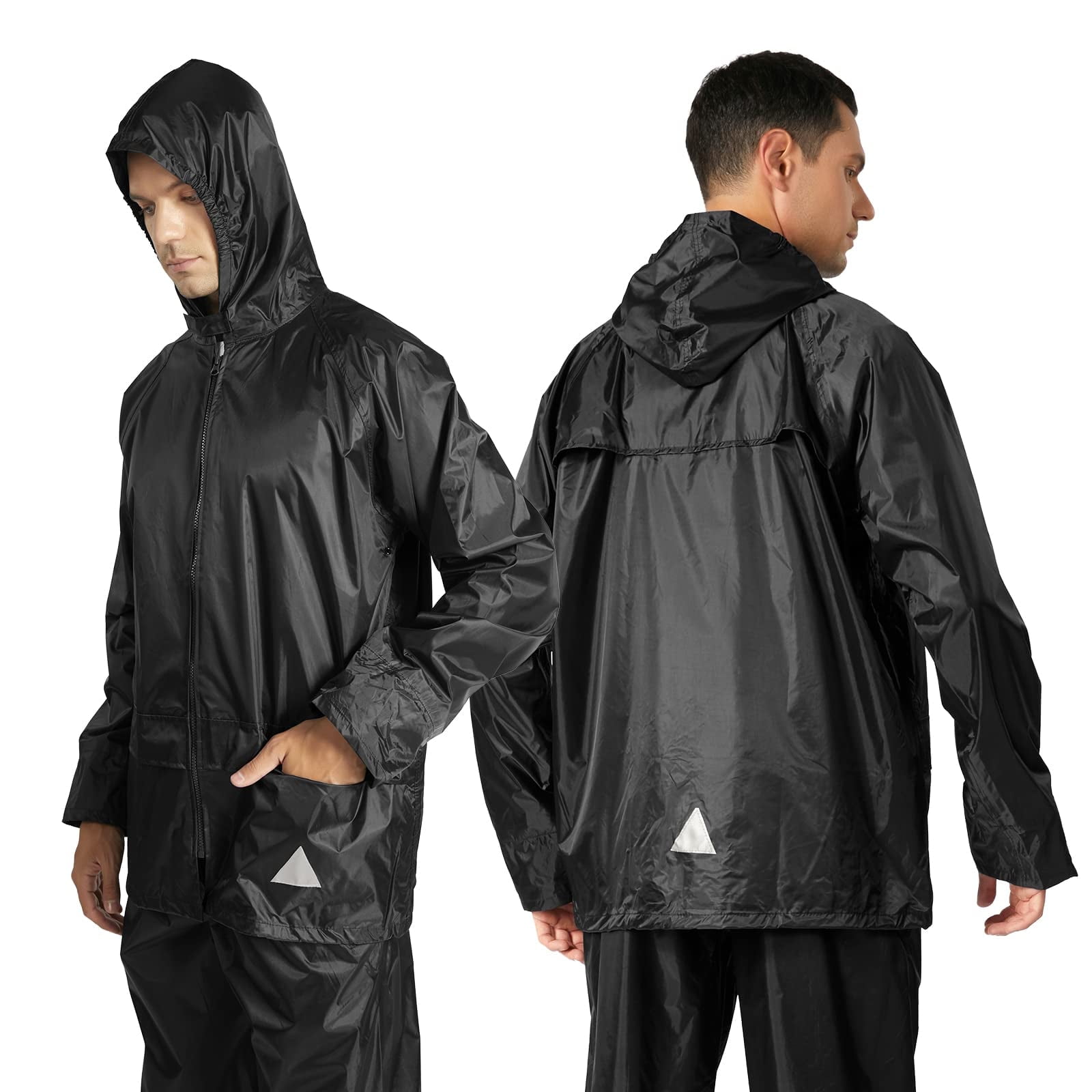 SPEEDRUN Men' Waterproof Rain Suit 2 piece Golf Waterproof Gear Rain ...