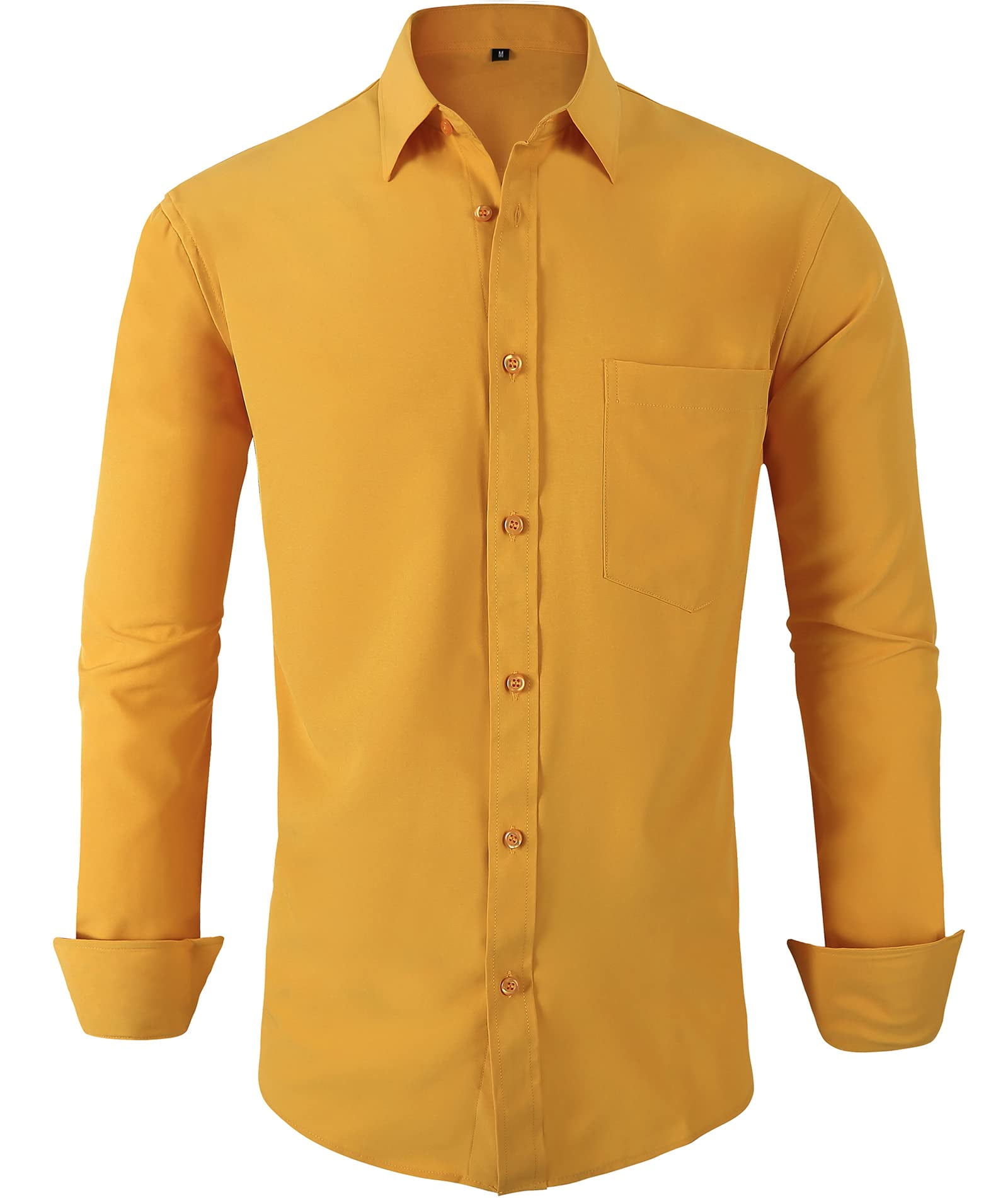 SWISSWELL Men's Dress Shirts Long Sleeve Stretch Casual Button Down ...