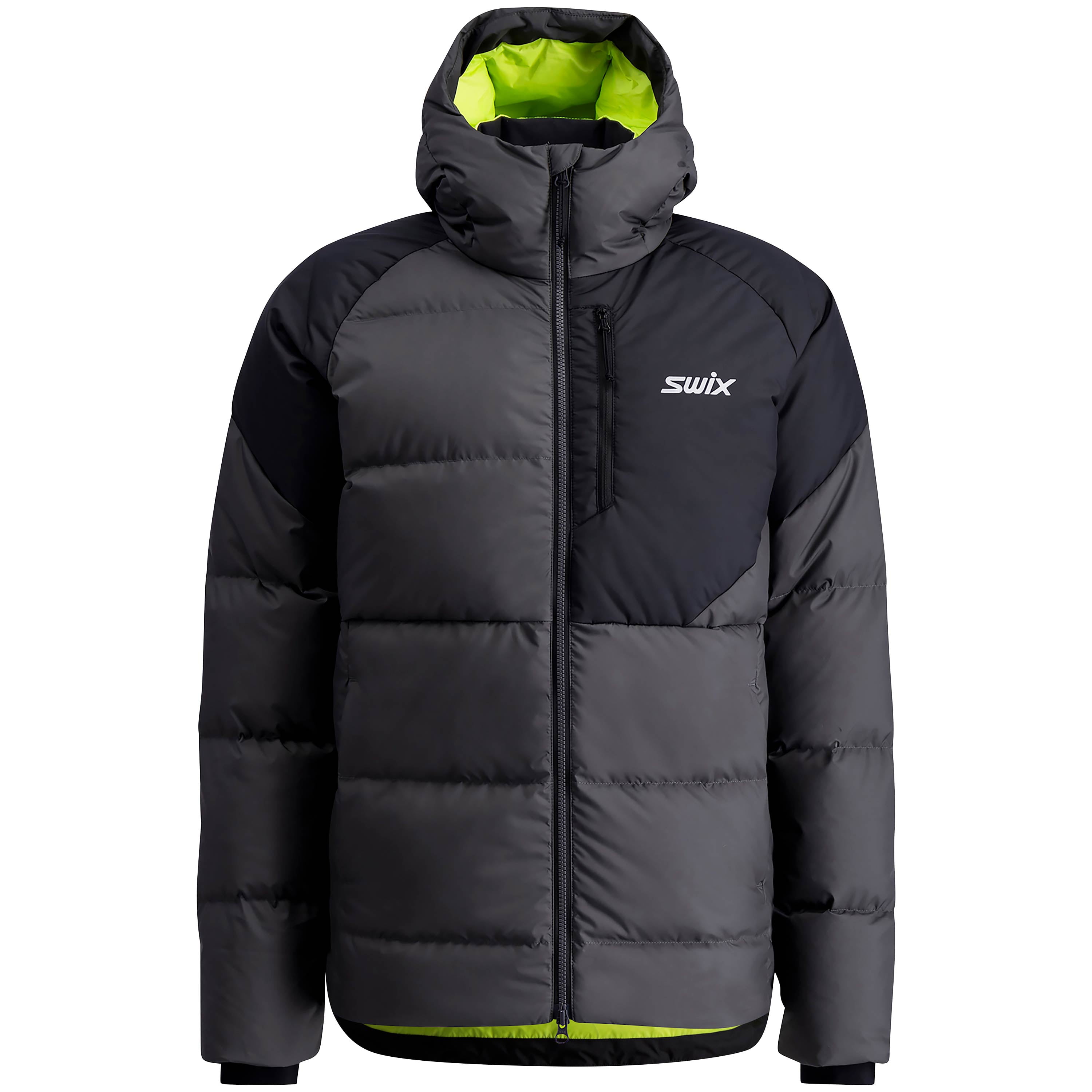 SWIX Adult Male Focus Down Jacket, Color: Magnet/Black, Size: M ...