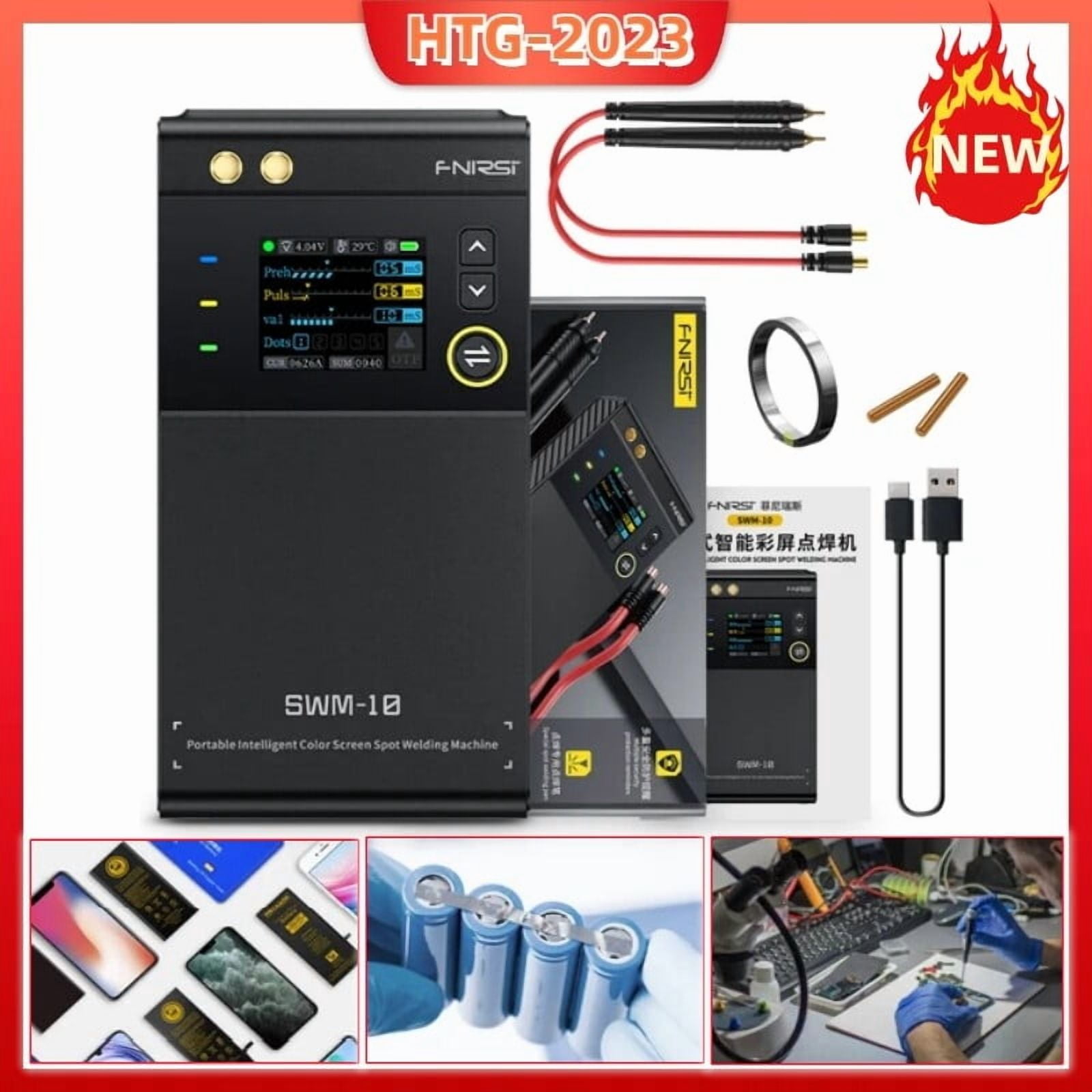 SWM-10 DIY Portable Spot Welder Battery Welding Kit Machine LCD Screen 18650 US - Walmart.com