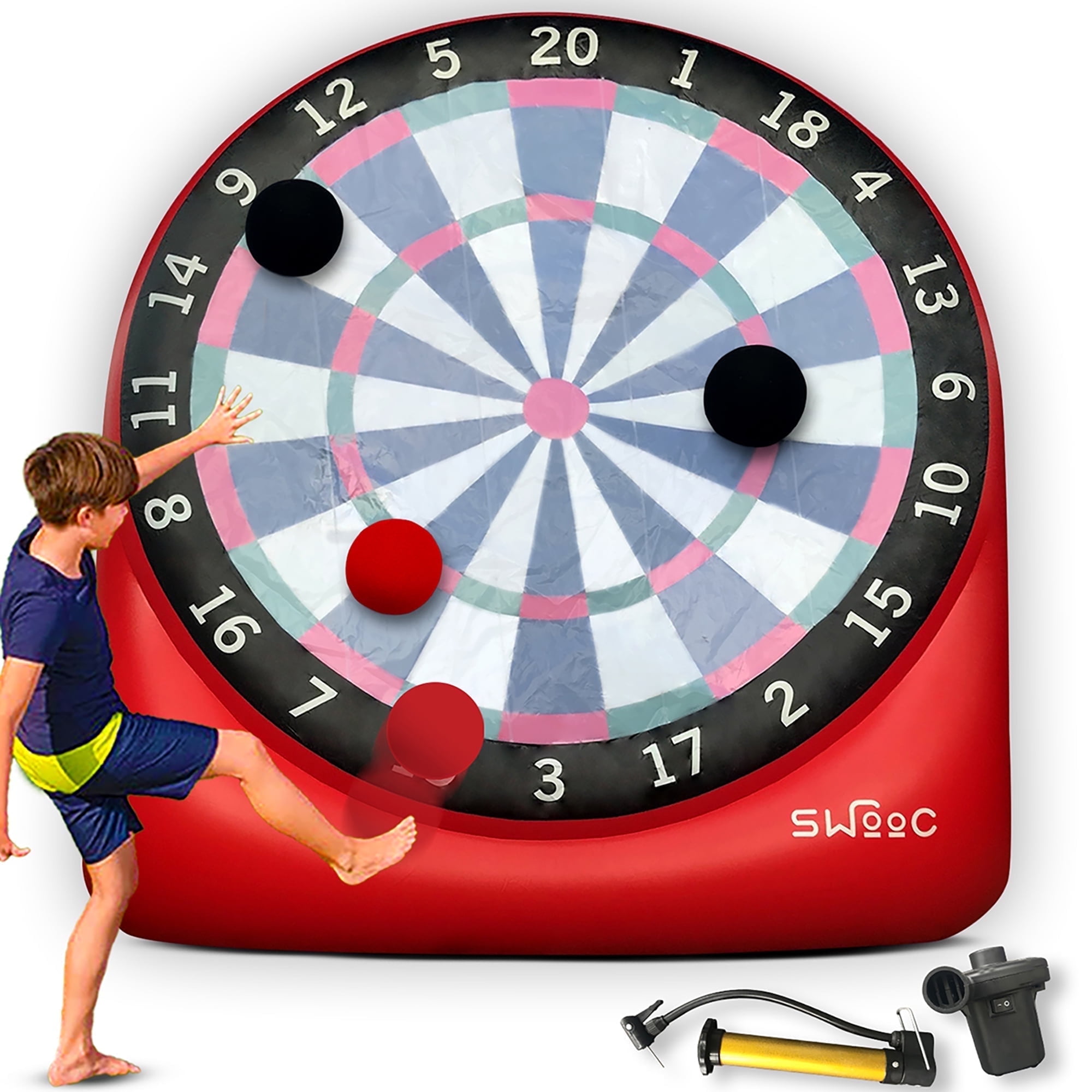 Premium Giant Kick Darts (Over 6 ft. Tall) with 15+ Games Included ...