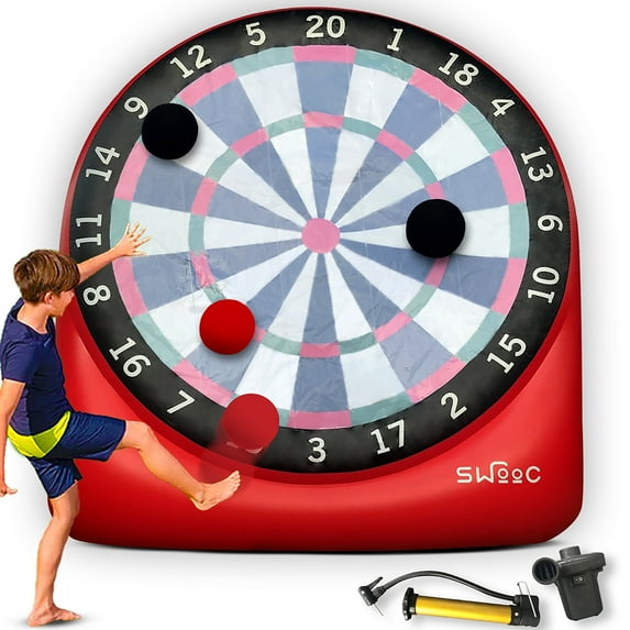 SWOOC Games - Giant Kick Darts (Over 6ft Tall) with 15+ Games Included ...