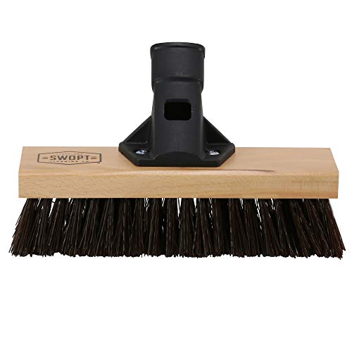 SWOPT 10? Premium Rough Surface Deck Brush Head - Deck Brush for Heavy ...