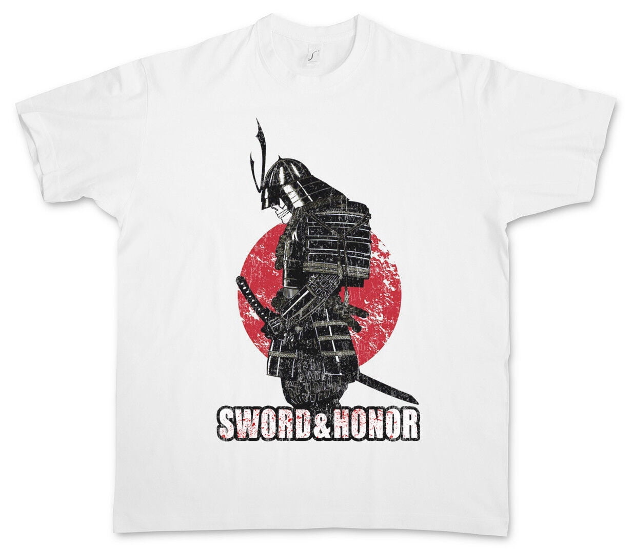 SWORD & HONOR T-SHIRT Samurai Ninja Japan Warrior Sword Seppuka Dakana ...