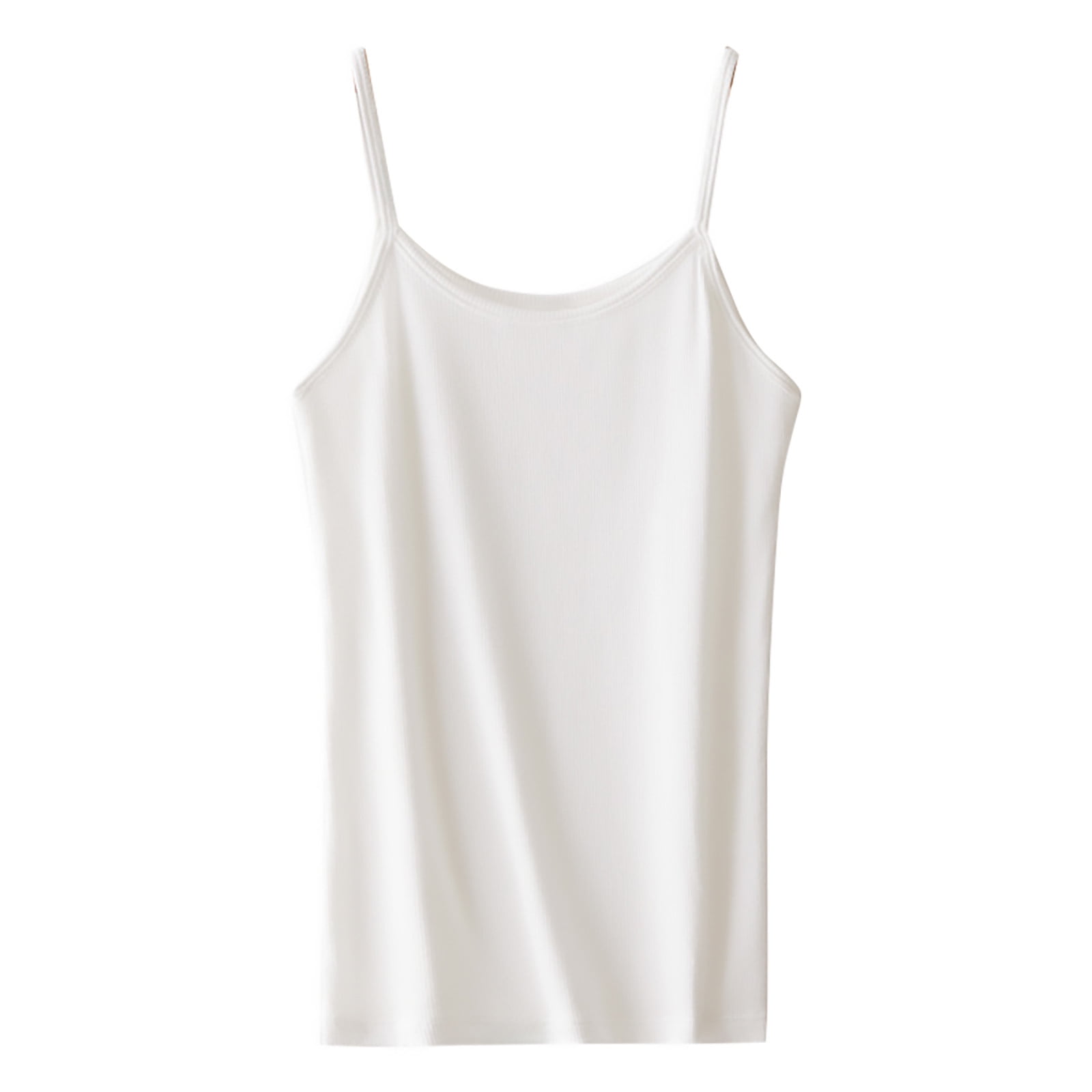 SWPZC Womens Soft Tank Top Vest With Built In Bra Sleeveless Comfy ...