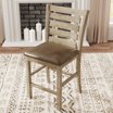 Muses Ladder Back Counter Height Dining Chair - Set of 2 - Walmart.com