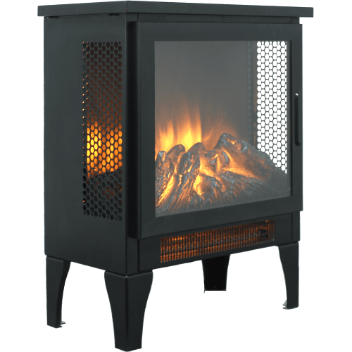 SWQQWEI Small Electric Fireplace,3D Flame Electric Infrared Quartz ...