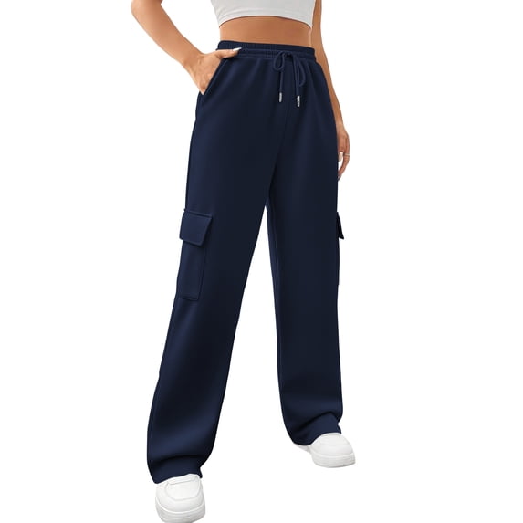 SWQZVT Womens Cargo Sweatpants Baggy High Waisted Joggers Sweat Pants ...