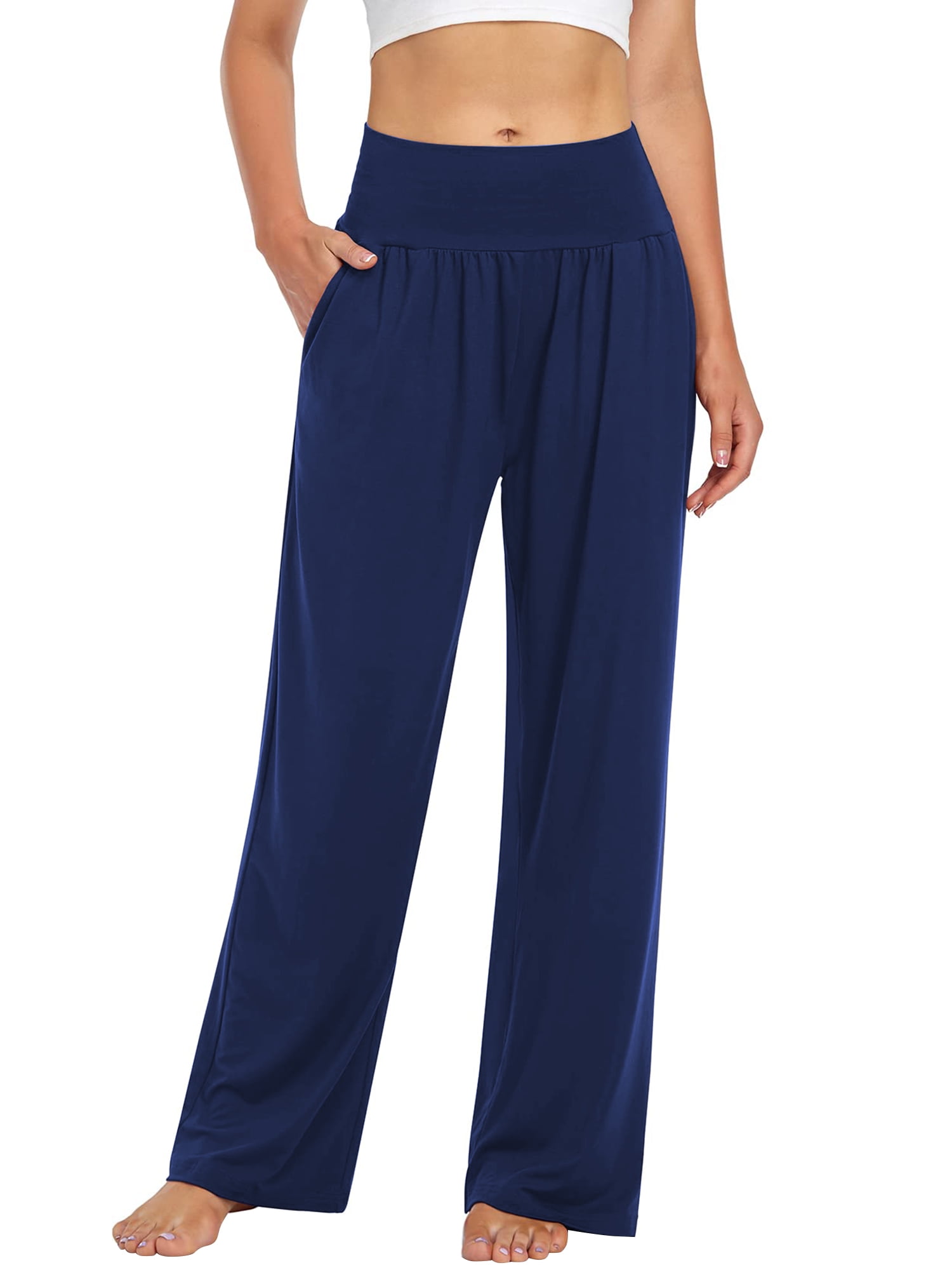 SWQZVT Womens Sweatpants Wide Leg Yoga Pant for Women Palazzo High ...