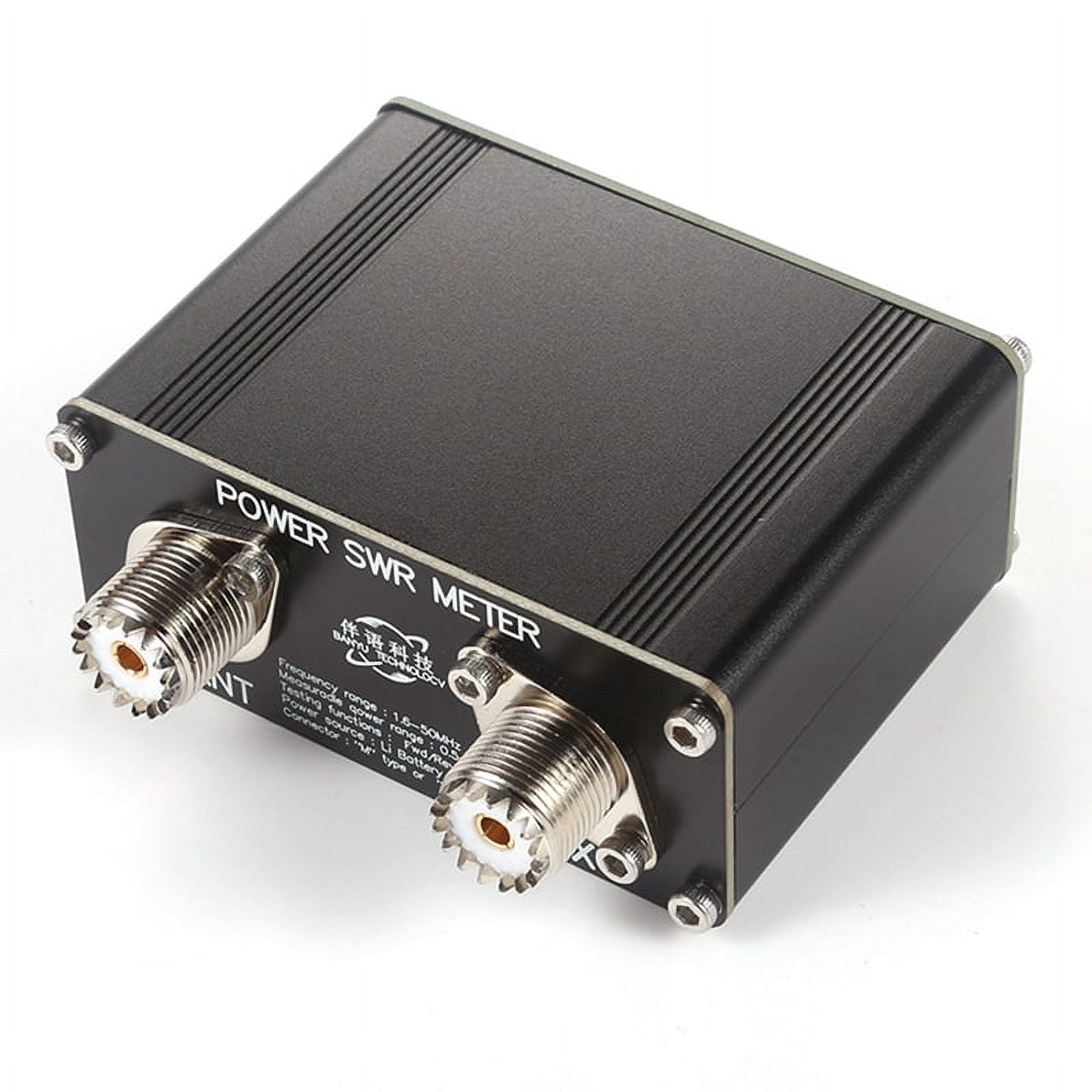 SWR Power Meter 1.6-50MHz 150W SWR HF Shortwave Standing Wave Meter FM ...