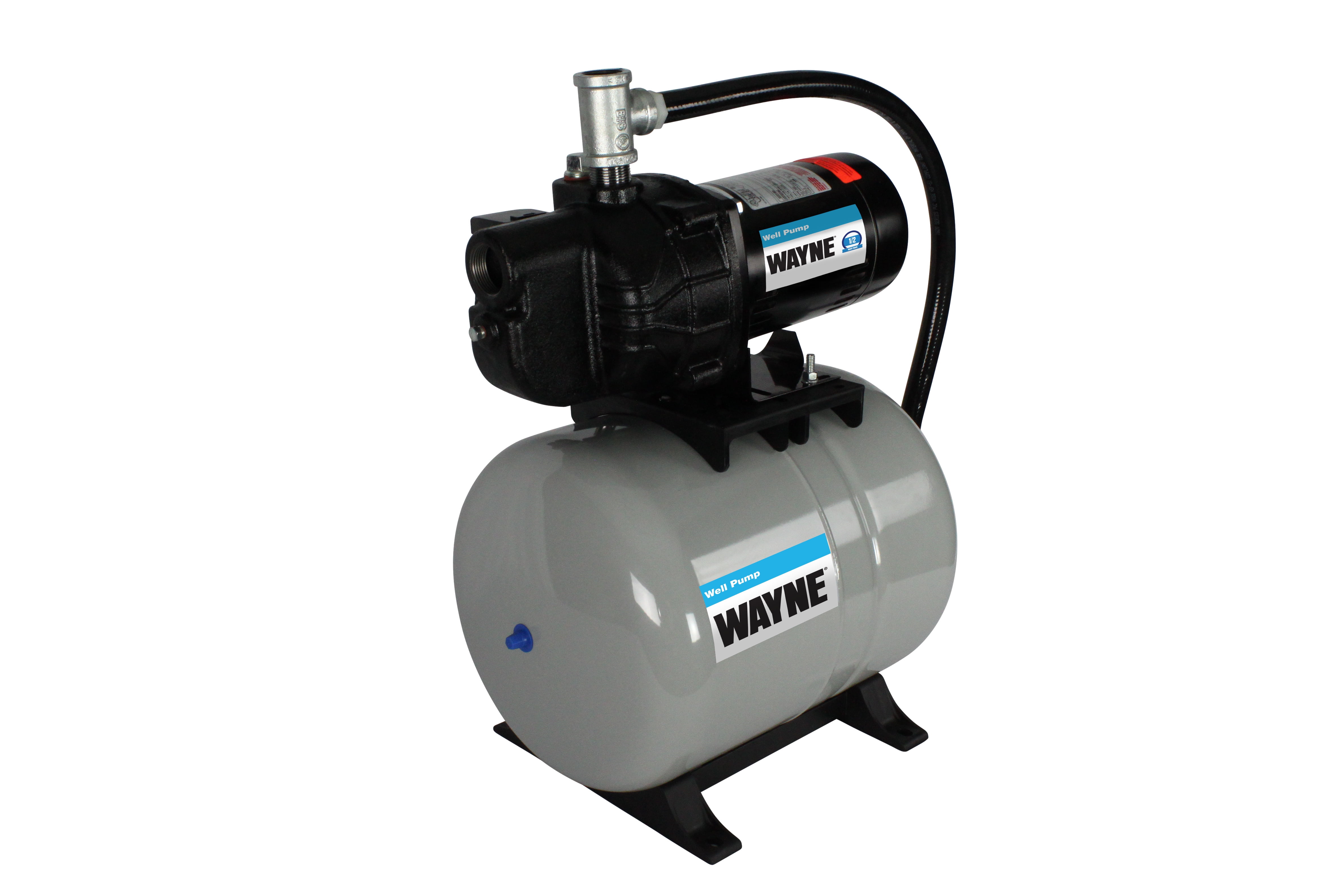 SWS50-1/2 HP Cast Iron Shallow Well Pump with Pre-charged Tank System ...