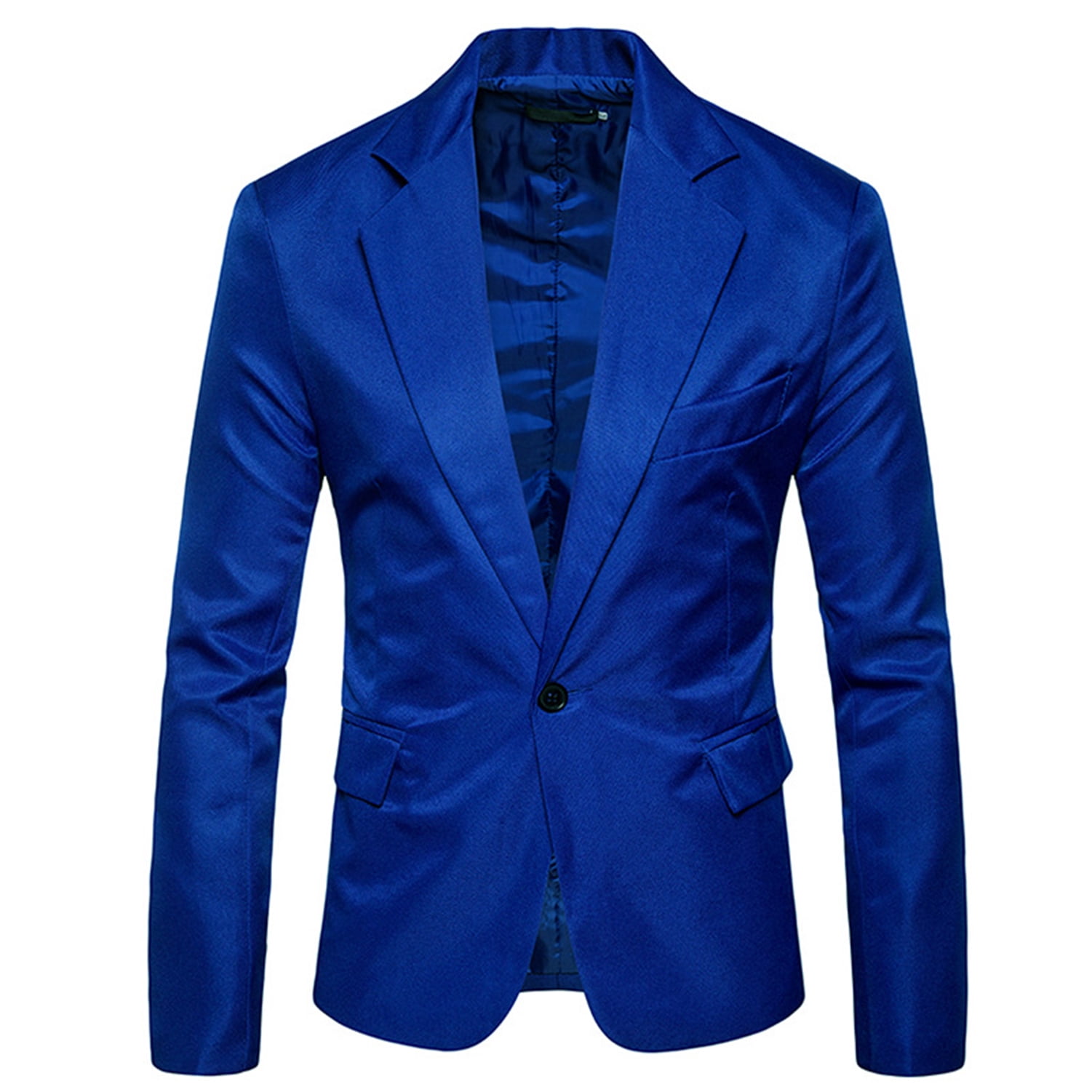 SWSMCLT Men's Business Casual Suit Jacket Sport Coat Slim Fit Notch ...