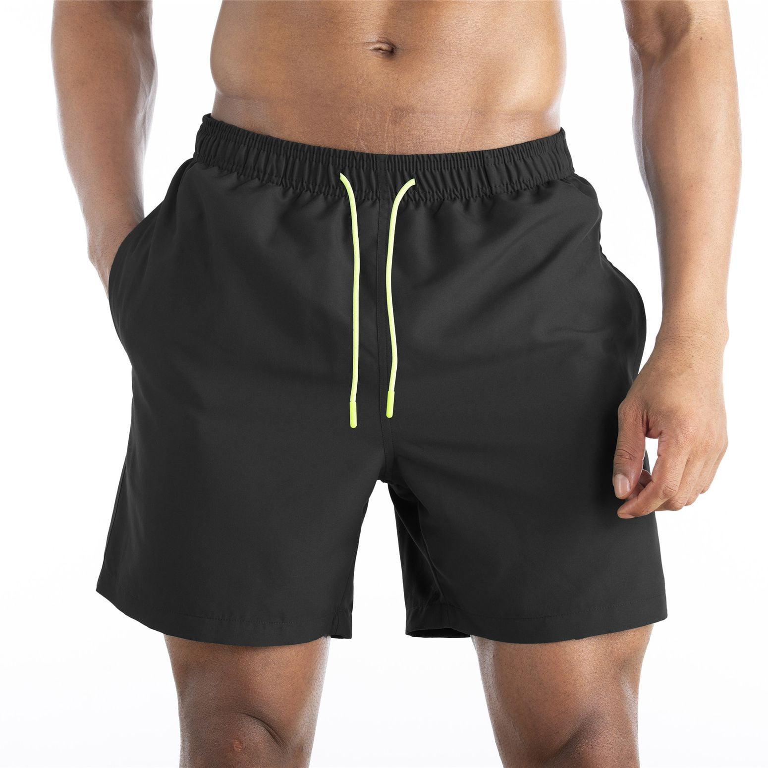 SWSMCLT Men's Comfy Swim Shorts Swimming Swim Trunks Beach Summer Mid ...