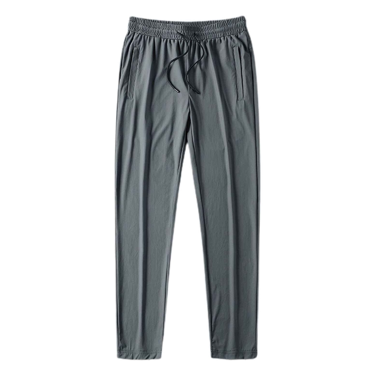 SWSMCLT Men's Quick Dry Pants Casual Fishing Hiking Pants Elastic Waist ...