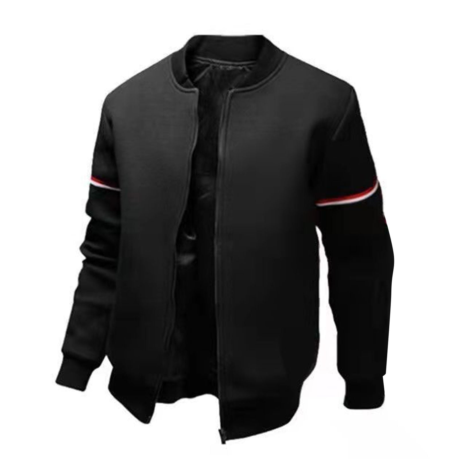 SWSMCLT Men's Soft Varsity Jacket Cotton Zipper Fashion Fall Fall Top ...