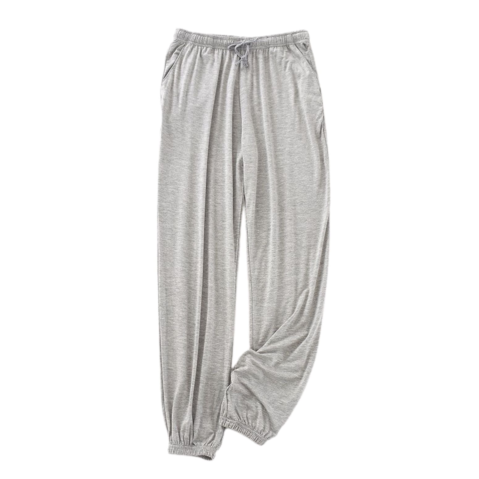SWSMCLT Men's Summer Pants Lounge Pj Bottoms Loose Fall Pajamas Casual ...