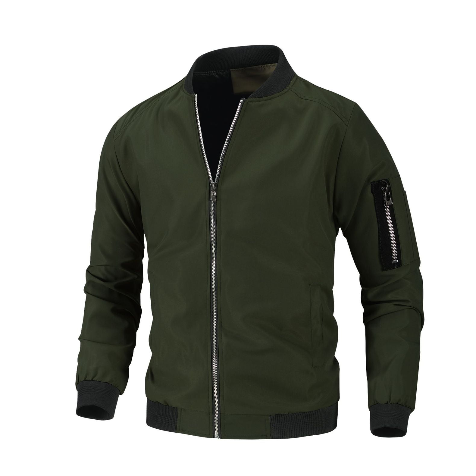 SWSMCLT Mens Snow Jacket Long Sleeve Coat Full Zip Jackets Soft Casual ...