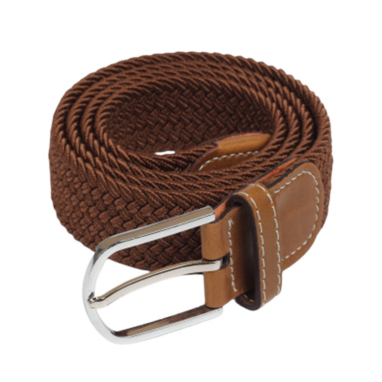 SWSMCLT Unisex Belt Holeless Womens Flexible Elastic Web BeltFabric ...