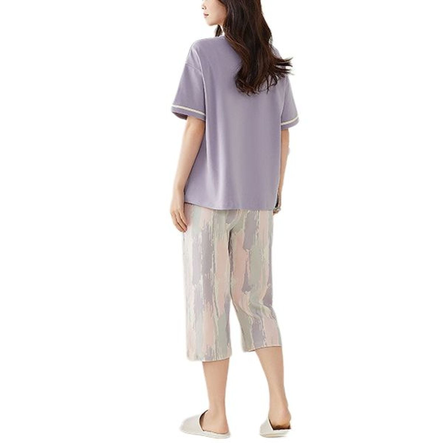 SWSMCLT Women's 2 Piece Pajama Set Cute Pajamas Thin Cool Lounge Set ...