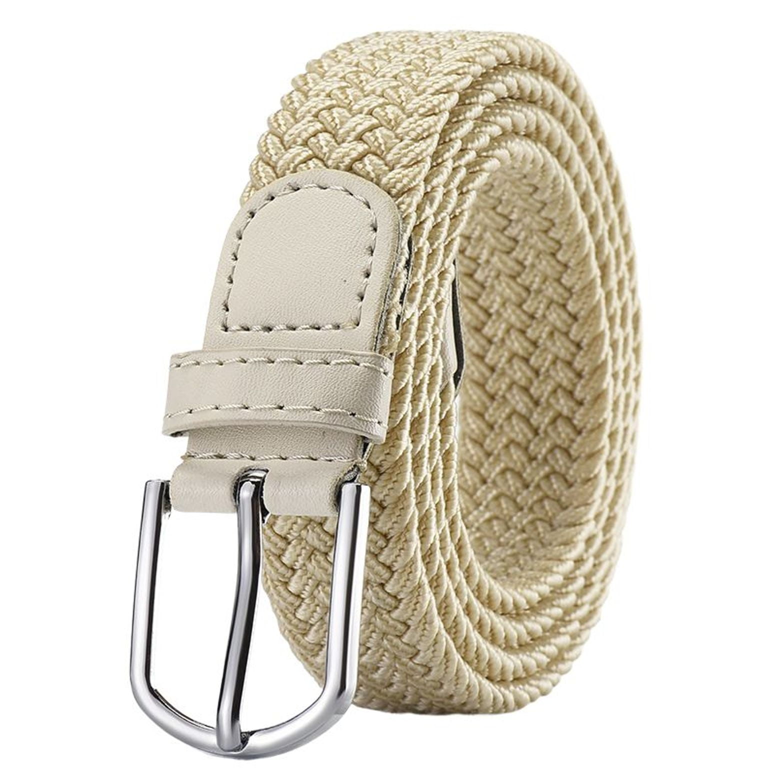 SWSMCLT Women's 2025 Belt Braided Belt Loops Holeless All Seasons D ...