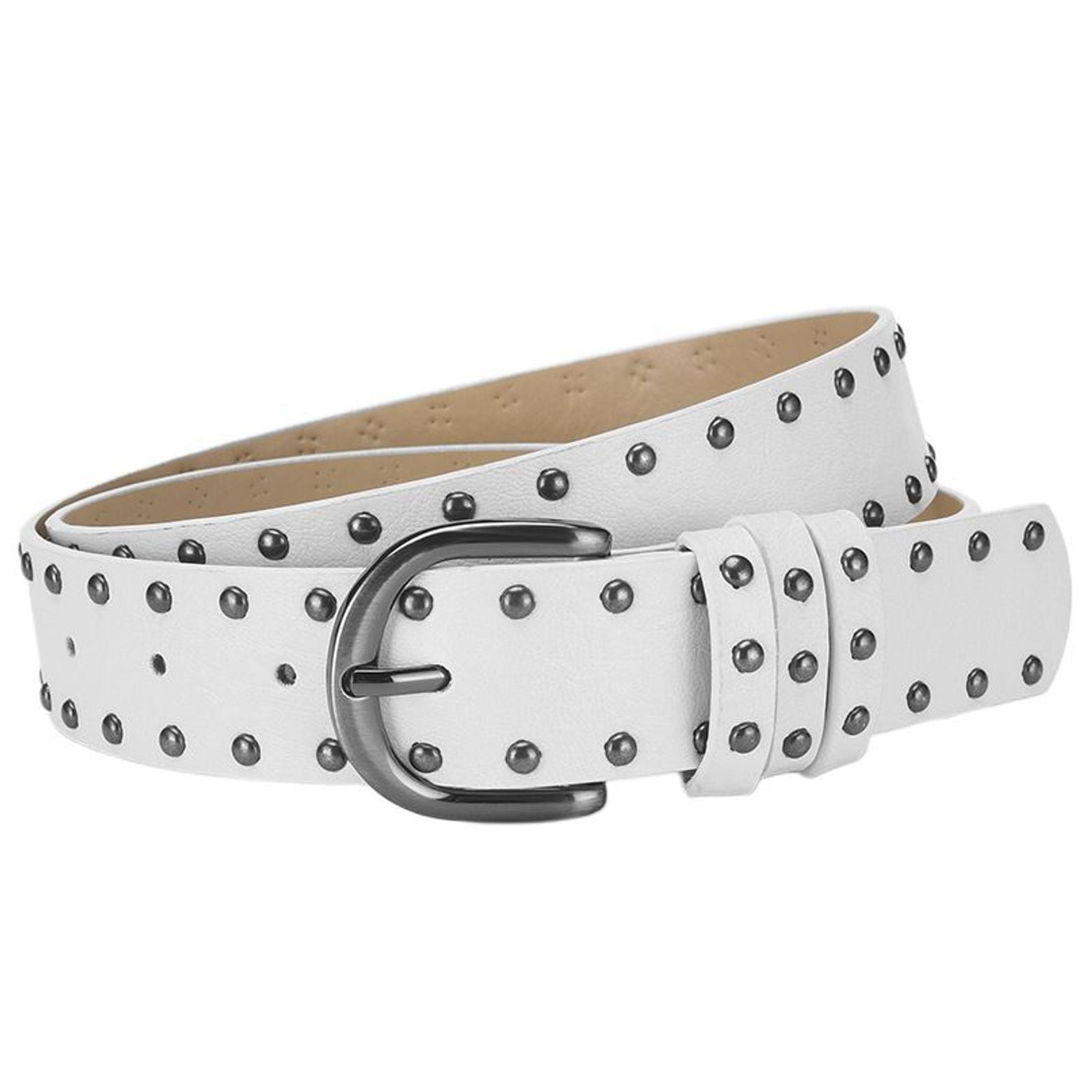 SWSMCLT Women's Autumn Belt Casual Groove Belt Metal Adjustable Belts ...